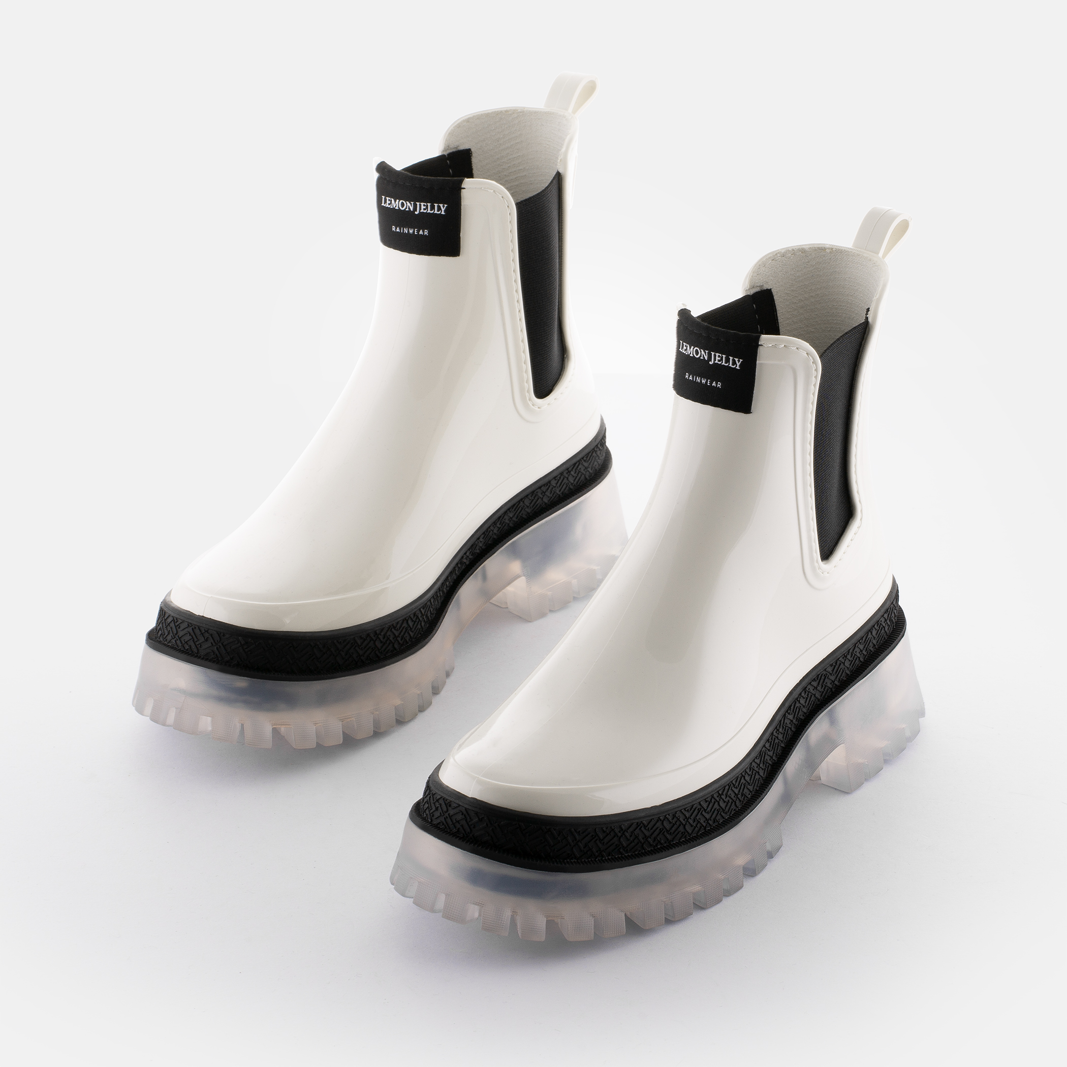 Lemon Jelly Women Boots | Vegan White Chunky Boots LANEY 02 - 10020173